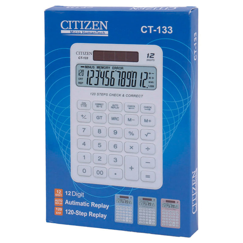 مشخصات، قیمت و خرید ماشین حساب سیتیزن Citizen CT-133 | تکنوسان