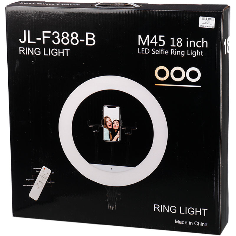 مشخصات، قیمت و خرید رینگ لایت پایه دار "M45 JL-F388-B 18| تکنوسان