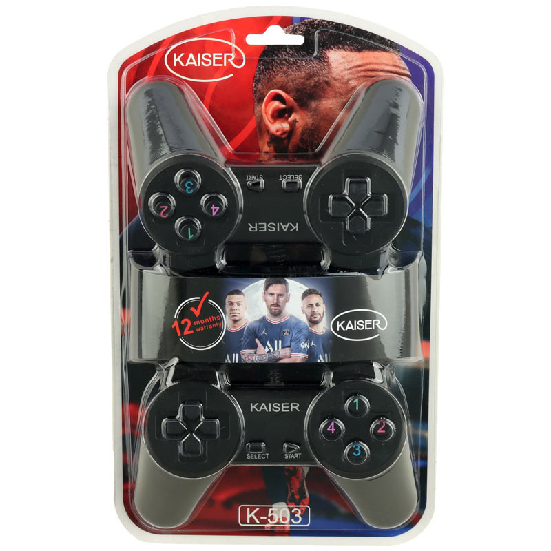 خرید و قیمت دسته بازی دوبل ساده سیمی Kaiser K-503 | تکنوسان