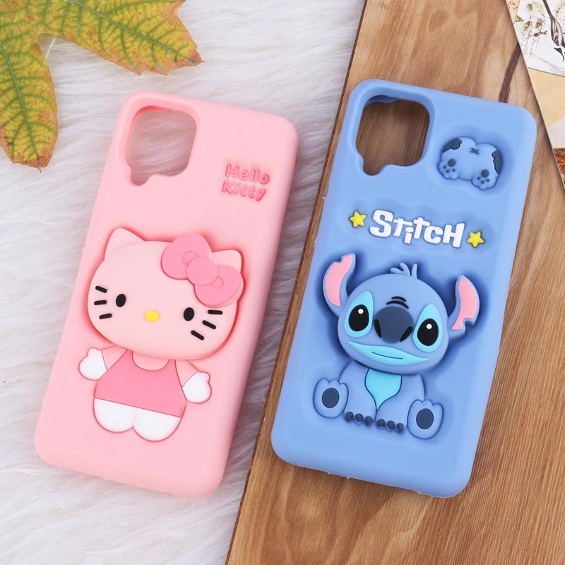 خرید قاب سیلیکونی پاپ سوکت دار سامسونگ Galaxy A12/M12 فانتزی