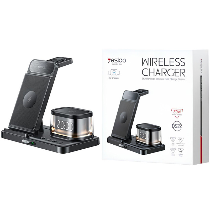 خرید شارژر بی سیم فست شارژ و استند رومیزی Yesido DS22 15W