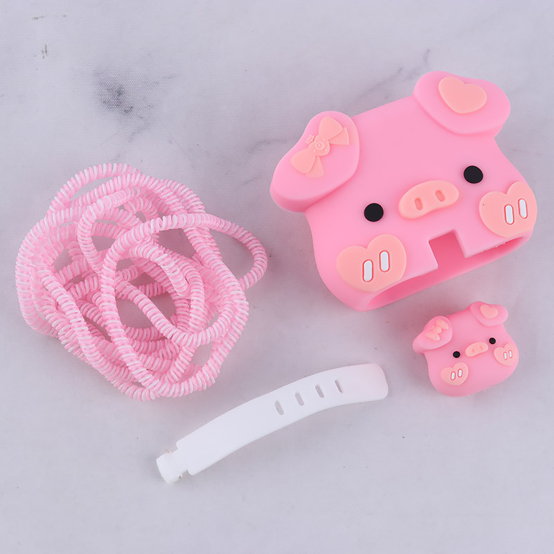 قیمت و خرید ست محافظ کابل و کلگی شارژر سامسونگ طرح خوک