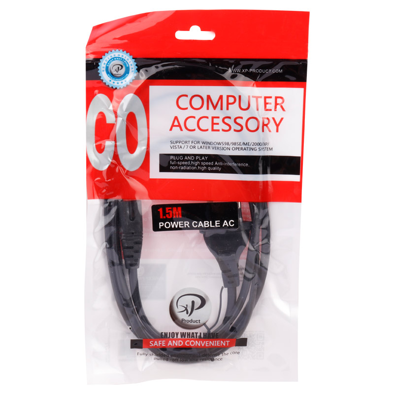 خرید کابل برق لپ تاپ XP-Product 2Pin 1.5m | تکنوسان